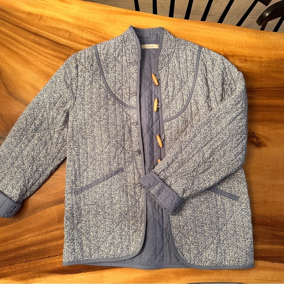 Doen | Jackets & Coats | Den Parker Quilted Jacket Blue Cottage Ivy ...